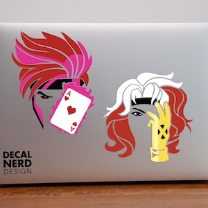 Marvel X-men - Gambit Red Pink Vinyl Decal - Etsy