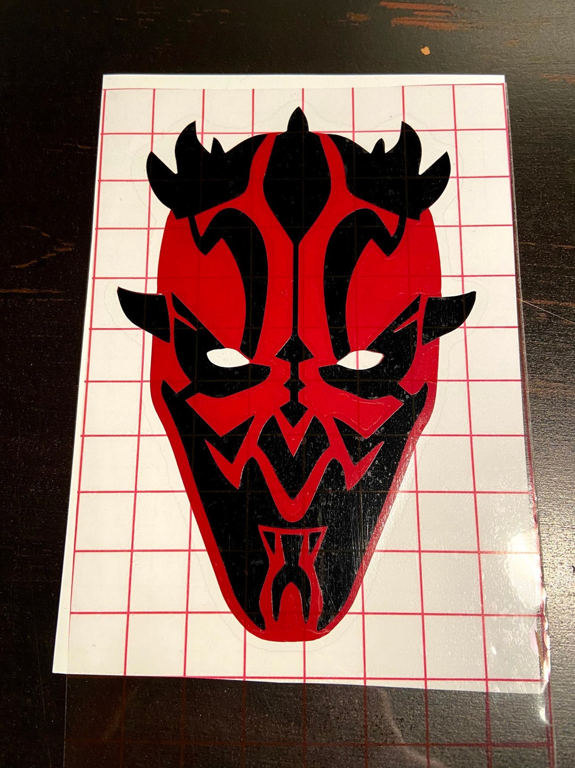 Star Wars Darth Maul Red/black Permanent Vinyl Decal - Etsy