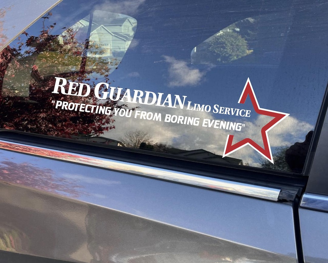 Marvel Thunderbolts - Red Guardian Limo Service Vinyl Decal - Etsy