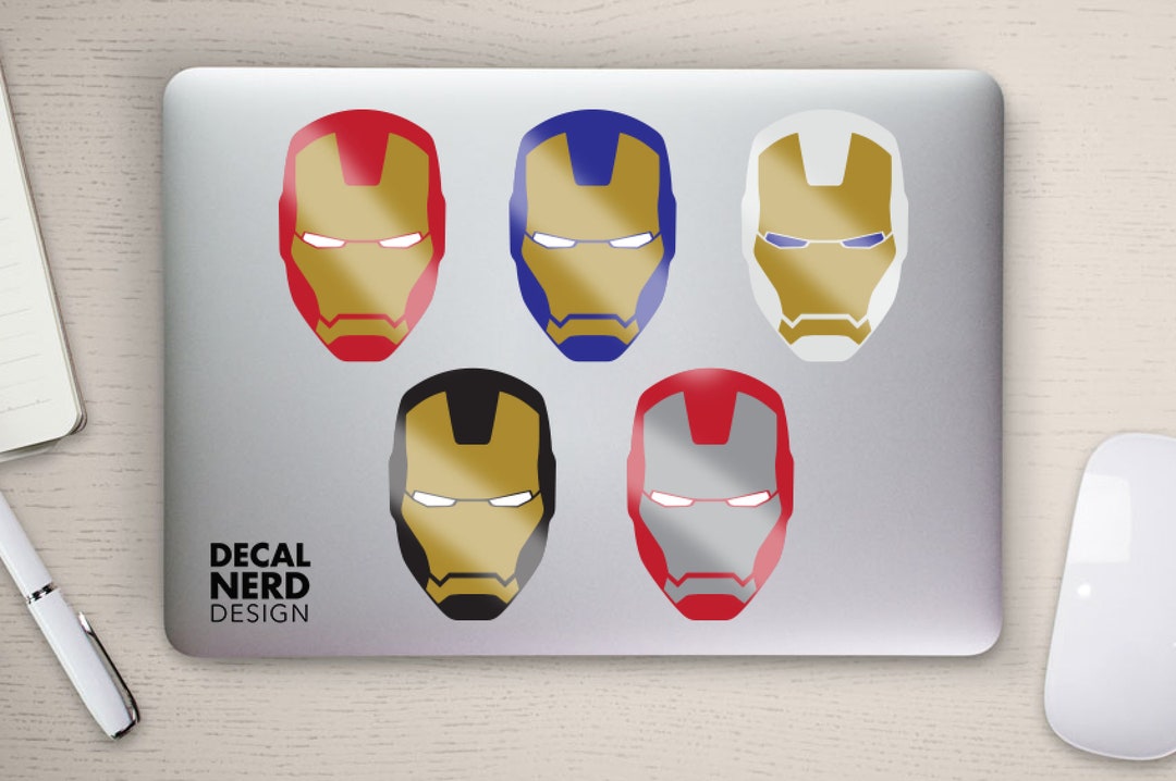 MARVEL Iron Man - METALLIC Permanent Vinyl Decals - Etsy