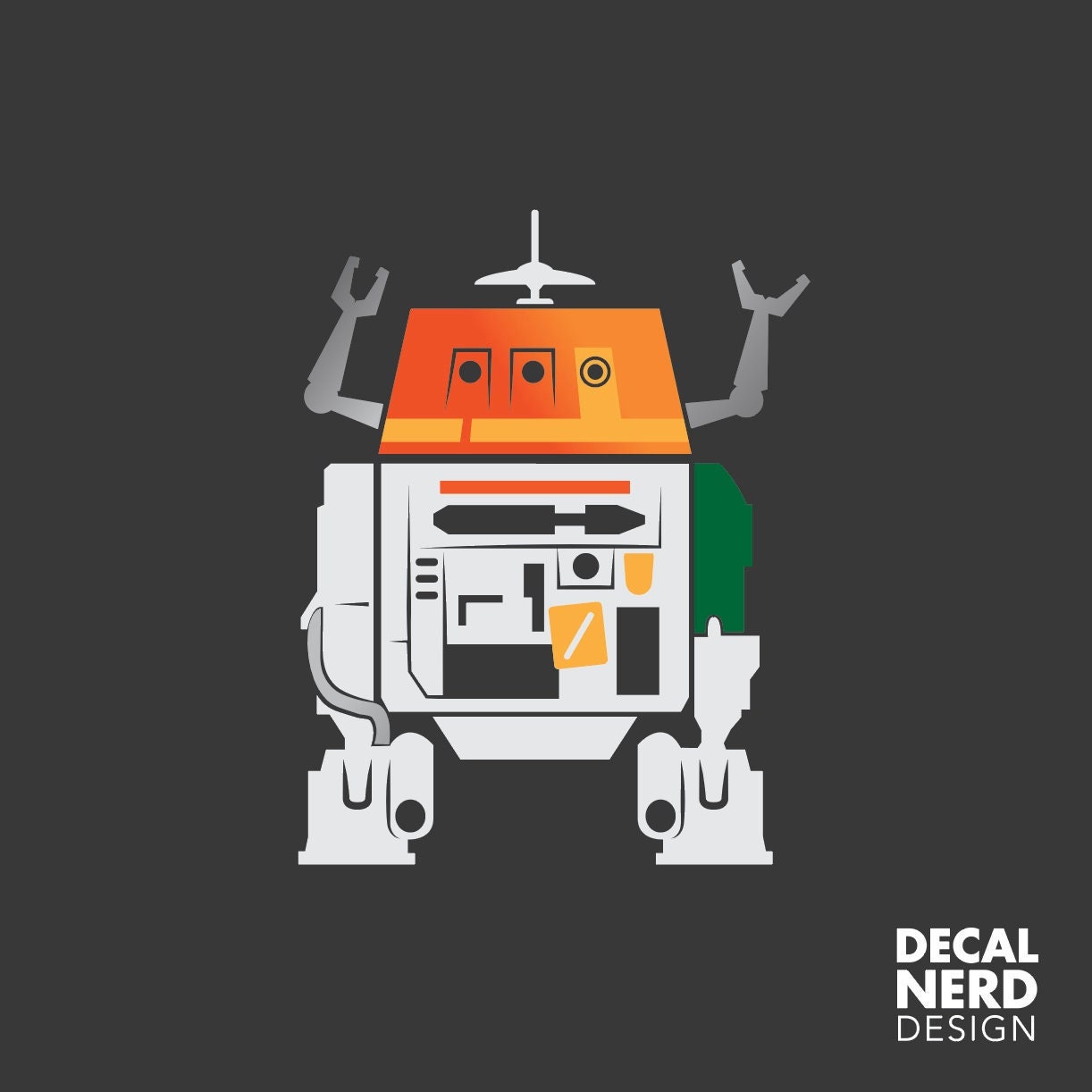 Star Wars Droids Chopper METALLIC Vinyls or White Permanent - Etsy