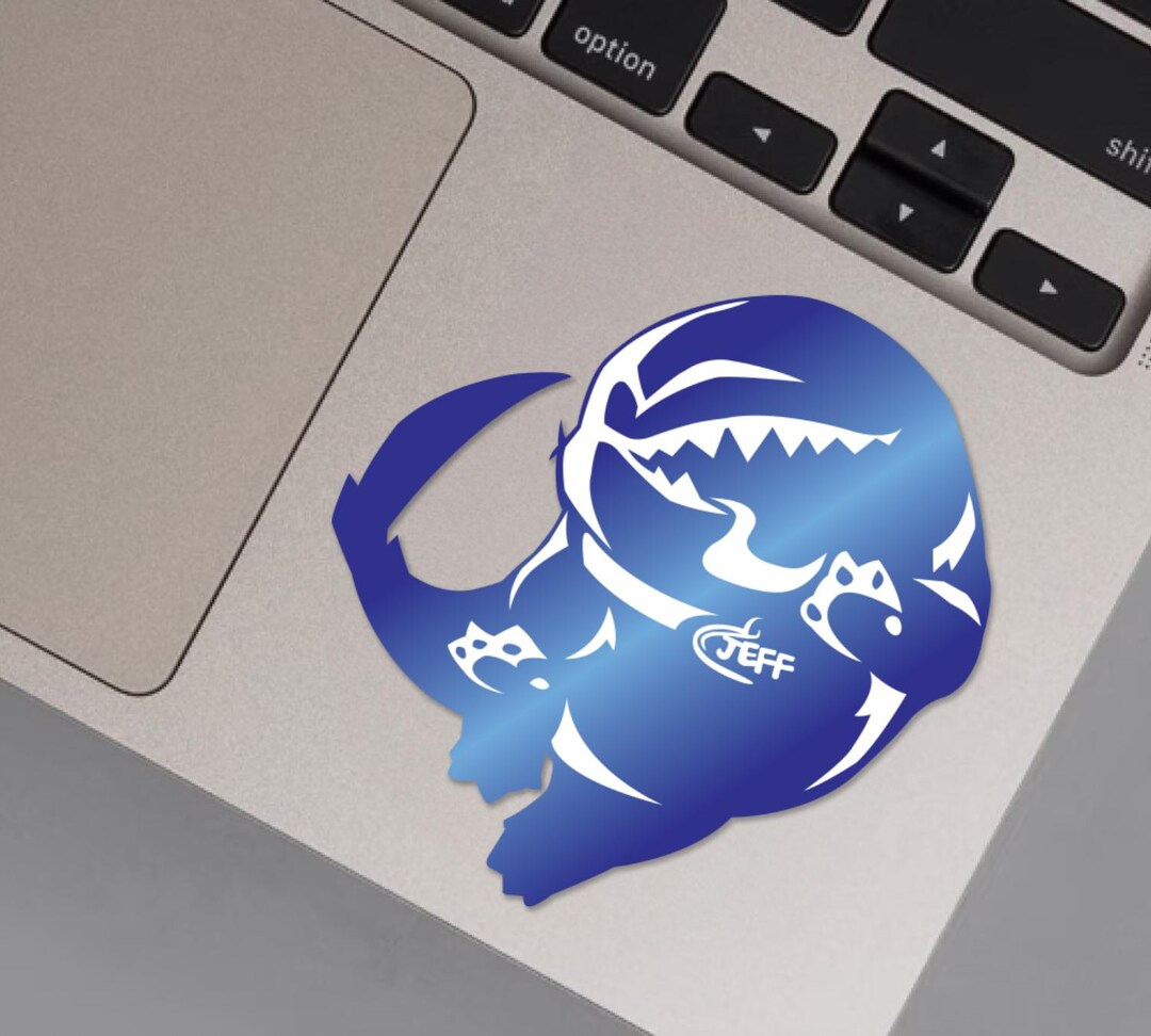 Marvel Rivals Jeff the Land Shark Metallic Permanent Vinyl Decal - Etsy