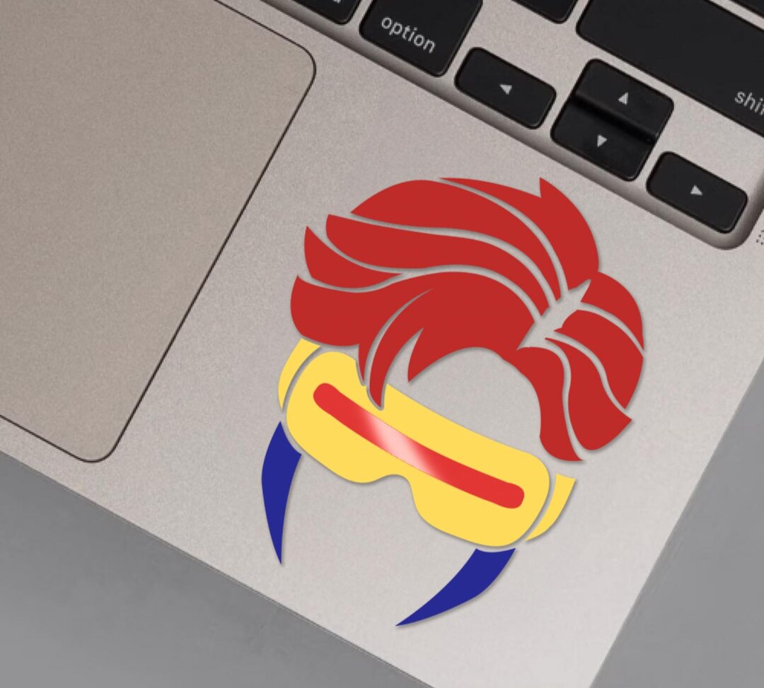 Marvel X-men - Cyclops METALLIC Red Yellow Vinyl Decal - Etsy