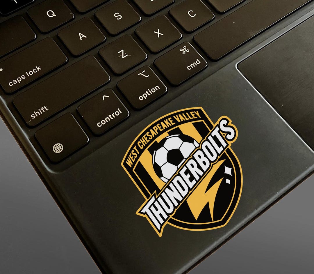 MARVEL Thunderbolts Soccer Team - Yellow Black White Permanent Vinyl ...