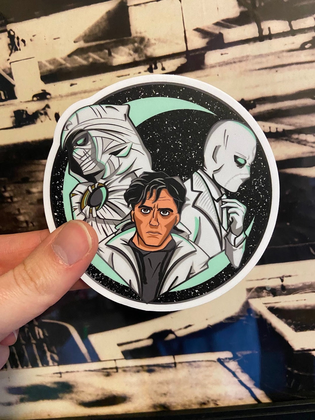 MARVEL Moon Knight - Waterproof Sticker - Etsy