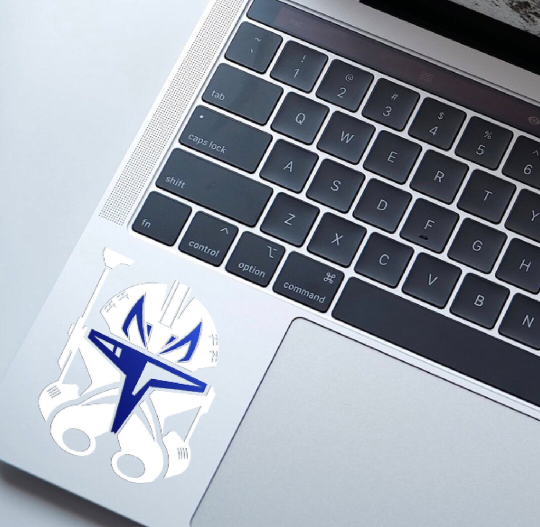 Star Wars Captain Rex - METALLIC Blue and White Permanent Vinyl Decal ...
