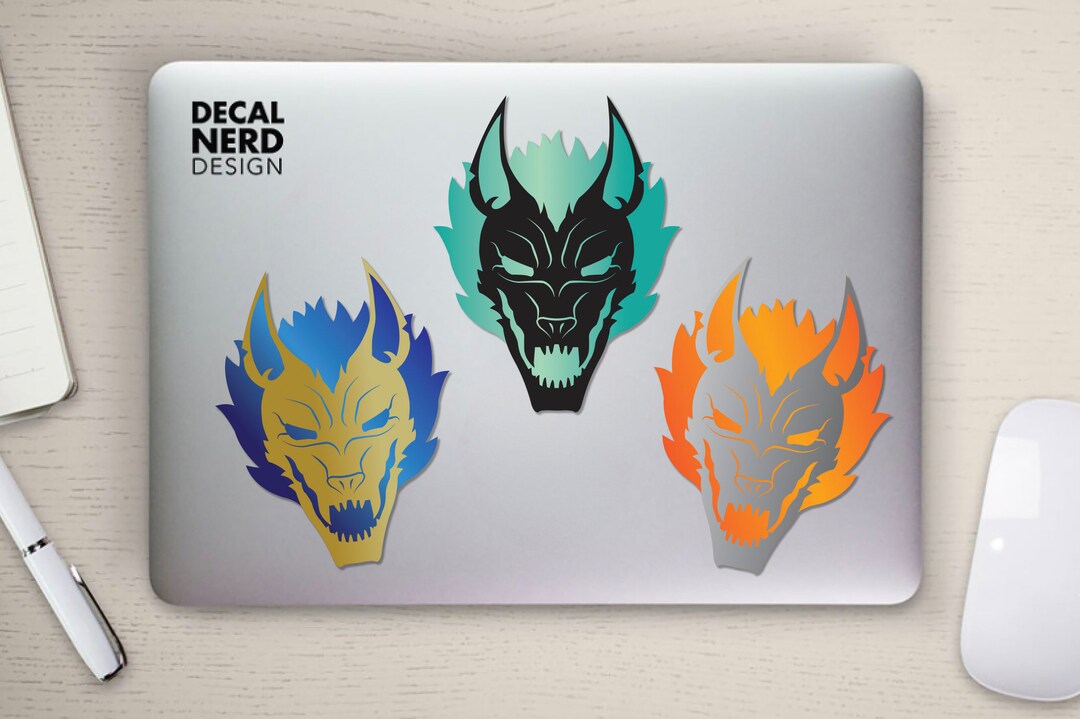 Cerberus Decal - METALLIC Teal, Blue or Orange Permanent Vinyl Decal - Etsy
