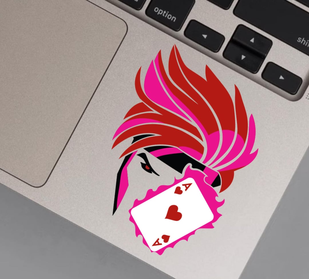 Marvel X-men - Gambit Red Pink Vinyl Decal - Etsy