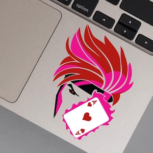 Marvel X-men - Gambit Red Pink Vinyl Decal - Etsy