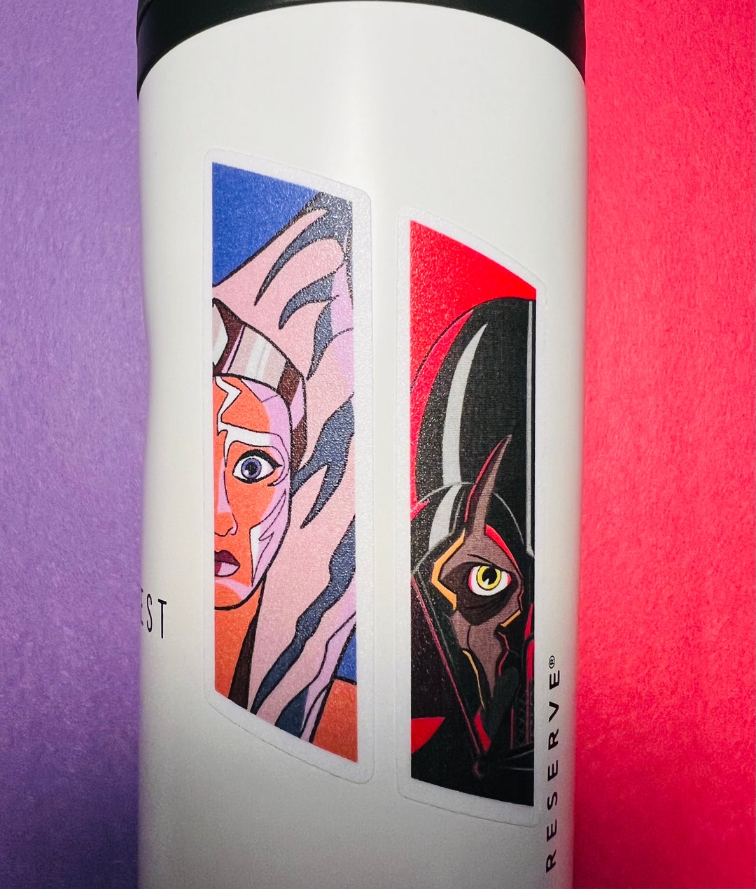 Star Wars Duels Ahsoka Vs Vader 2 3 Waterproof Stickers - Etsy