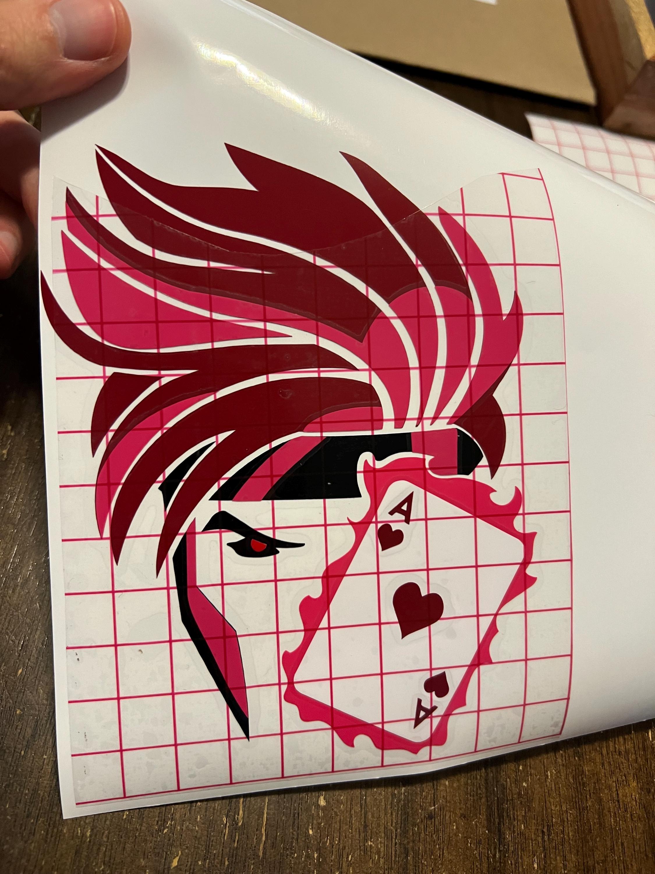 Marvel X-men - Gambit Red Pink Vinyl Decal - Etsy