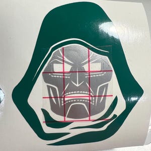 MARVEL MCU Doctor Doom - METALLIC Permanent Vinyl Decals - Etsy