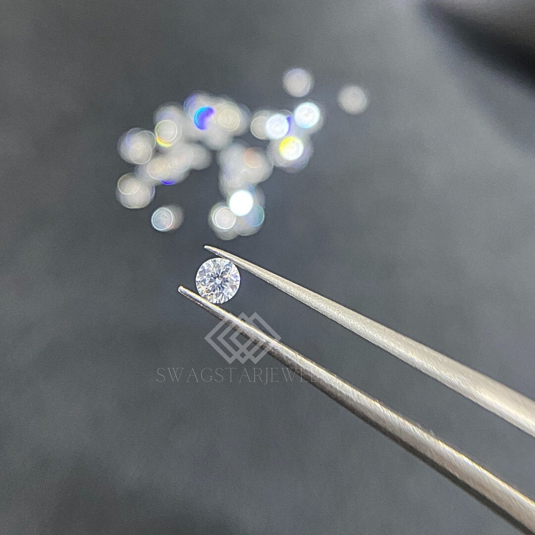 1.00mm to 5.00mm Round Brilliant Cut Lab Grown Loose Diamond Def-colour ...