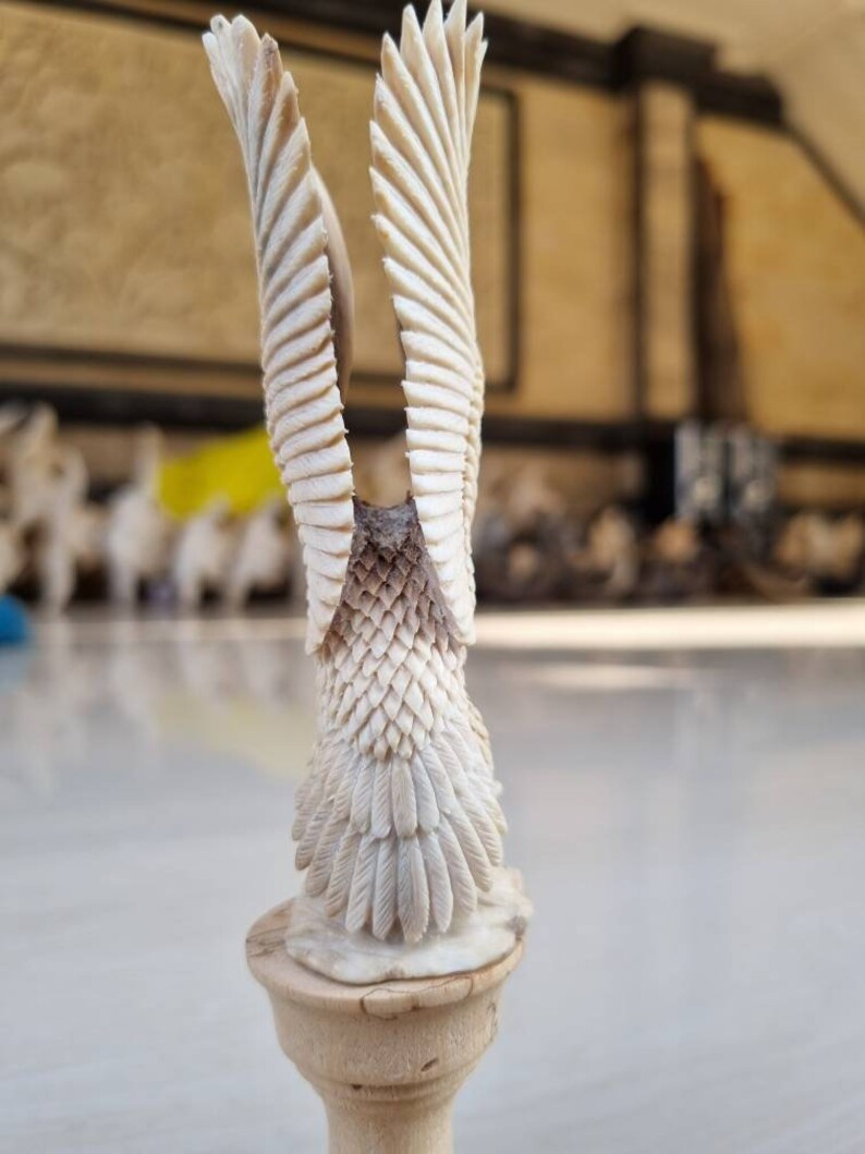 Moose Antler Carving Eagle 3D Sculpthure for Gift - Etsy