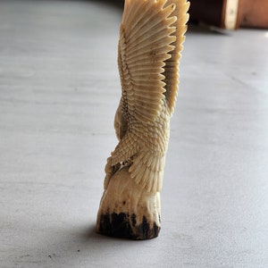 Moose Antler Carving Eagle 3D Sculpthure for Gift - Etsy