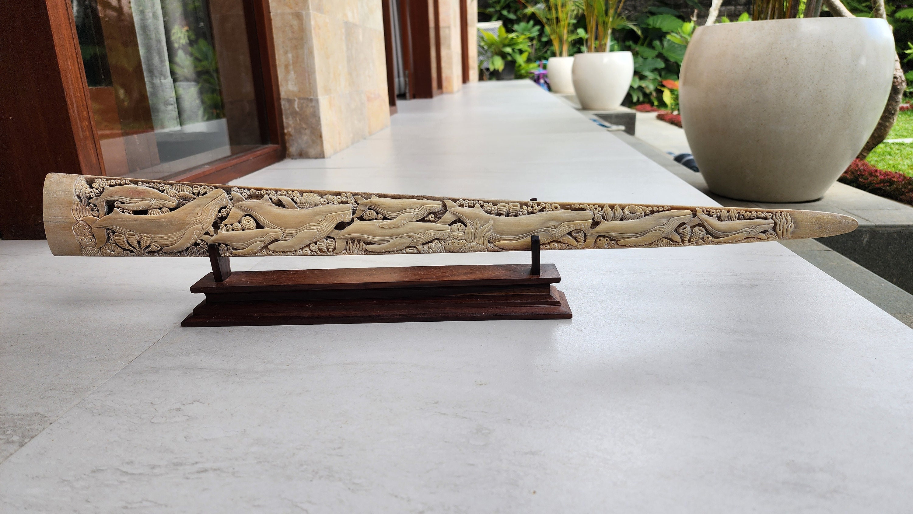 Bone Carving Sword Fish Nose While - Etsy