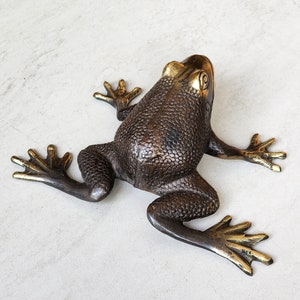 Brass Frog for Sculpthure in Top Table - Etsy