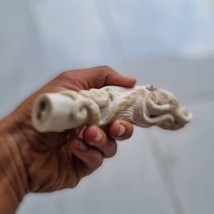 Moose Antler Carving Octopus - Etsy