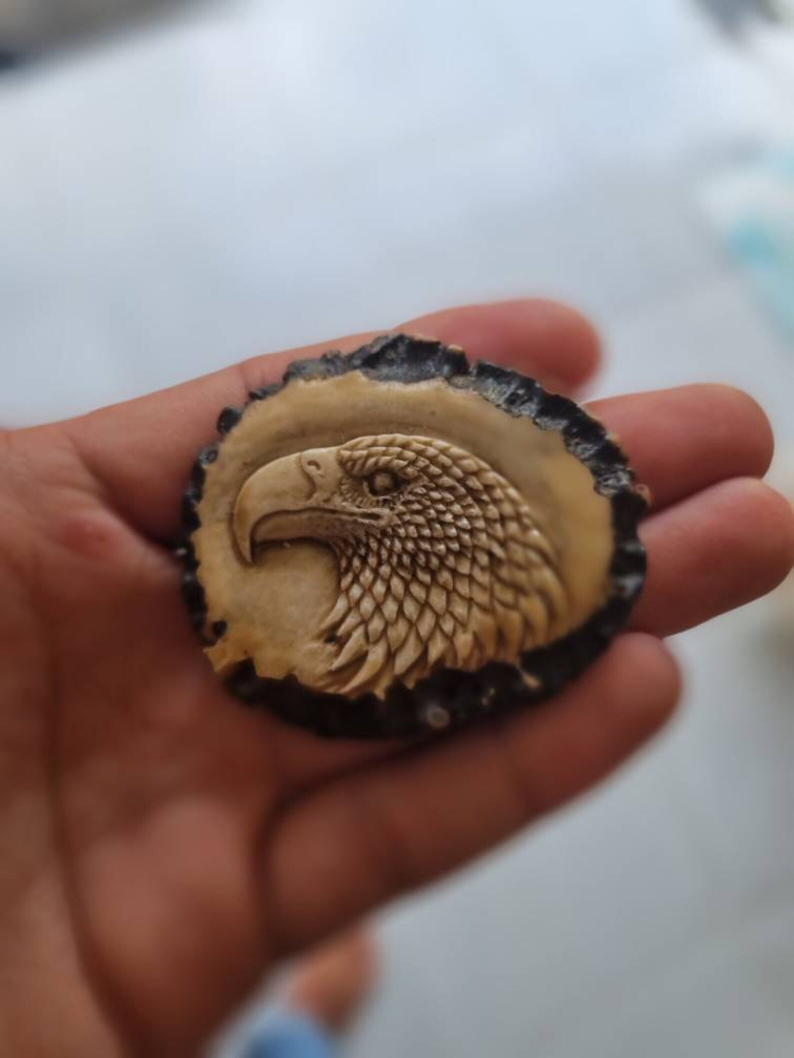 Antler Carving Eagle Head for Accesorie - Etsy