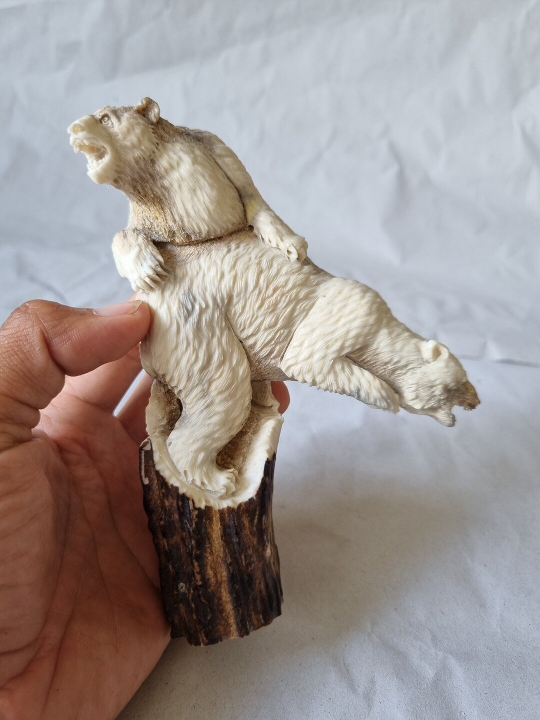 Deer Cane Handle Bear Walking Stick Big - Etsy