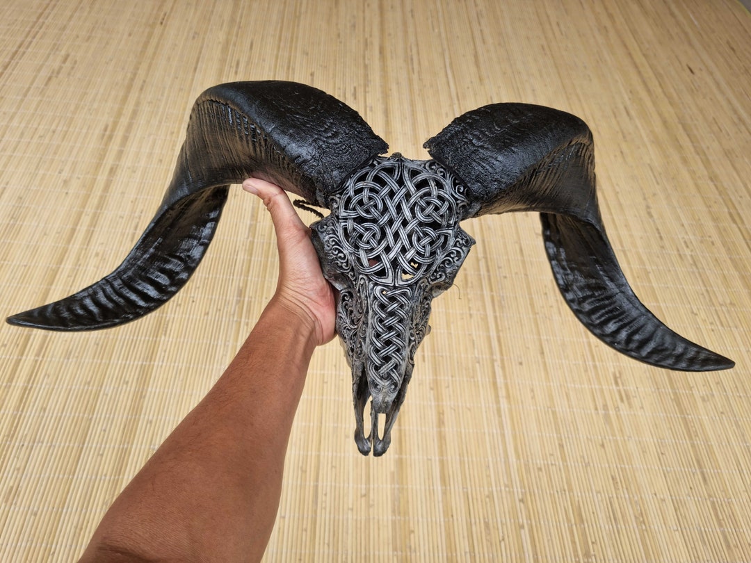 Carved Ram Skull Celtic - Etsy