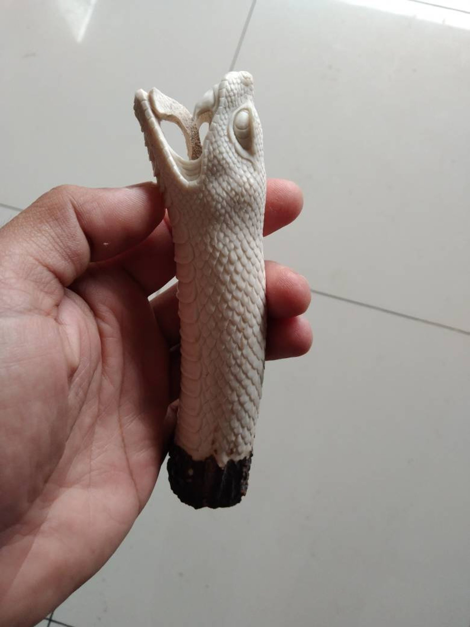 Deer Antler Carving Knife Handle Snake - Etsy