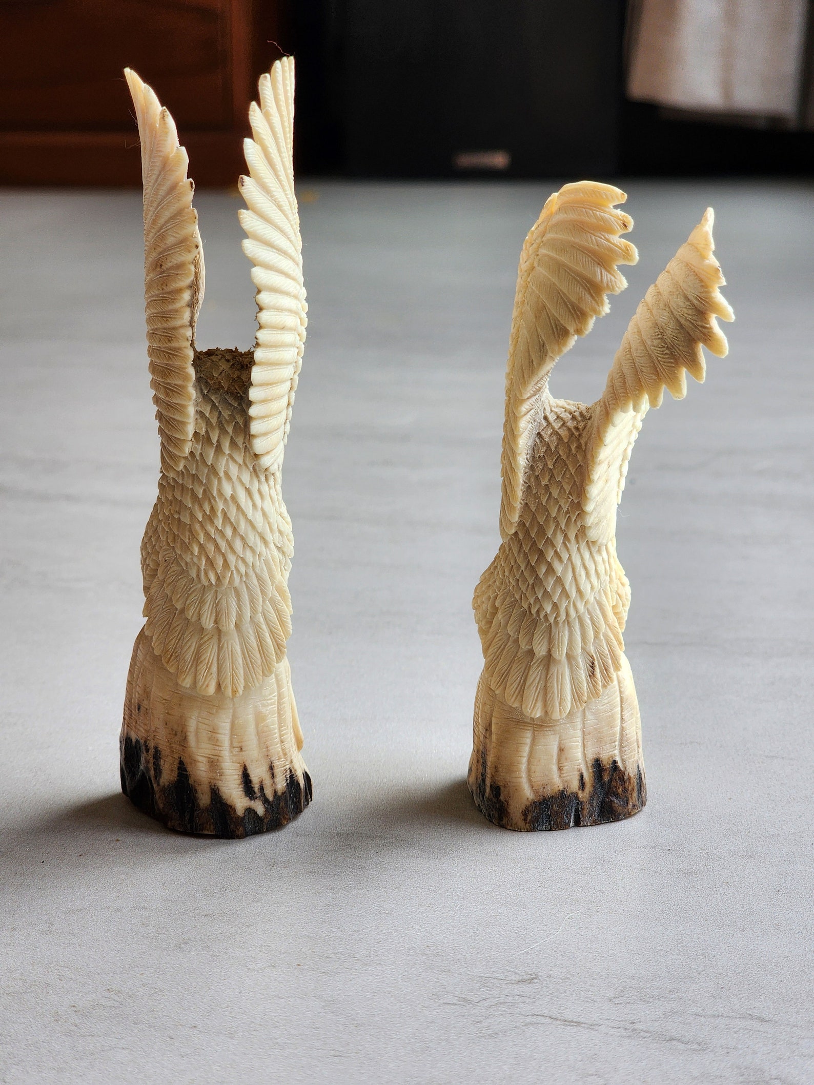 Moose Antler Carving Eagle 3D Sculpthure for Gift - Etsy