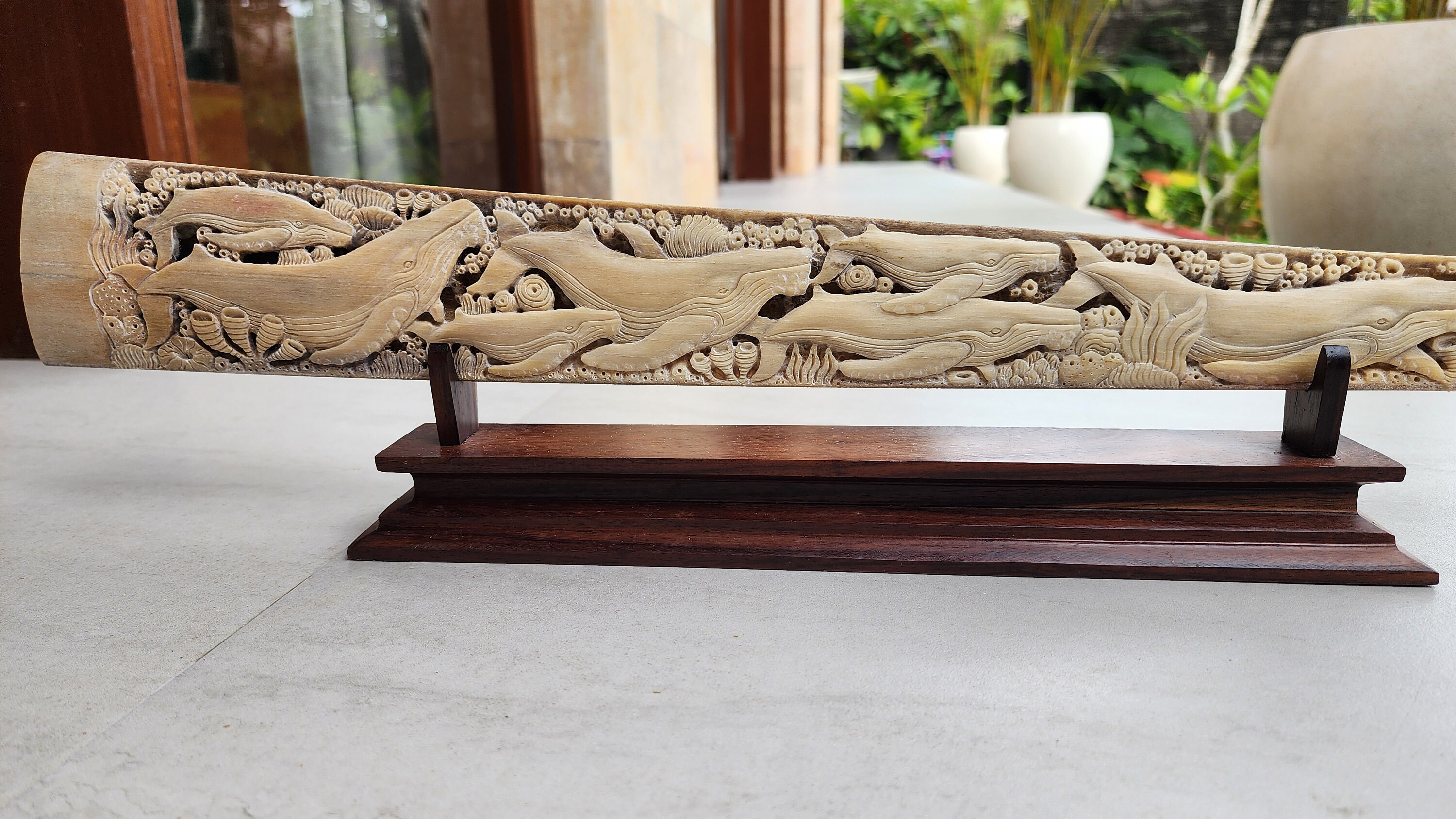 Bone Carving Sword Fish Nose While - Etsy