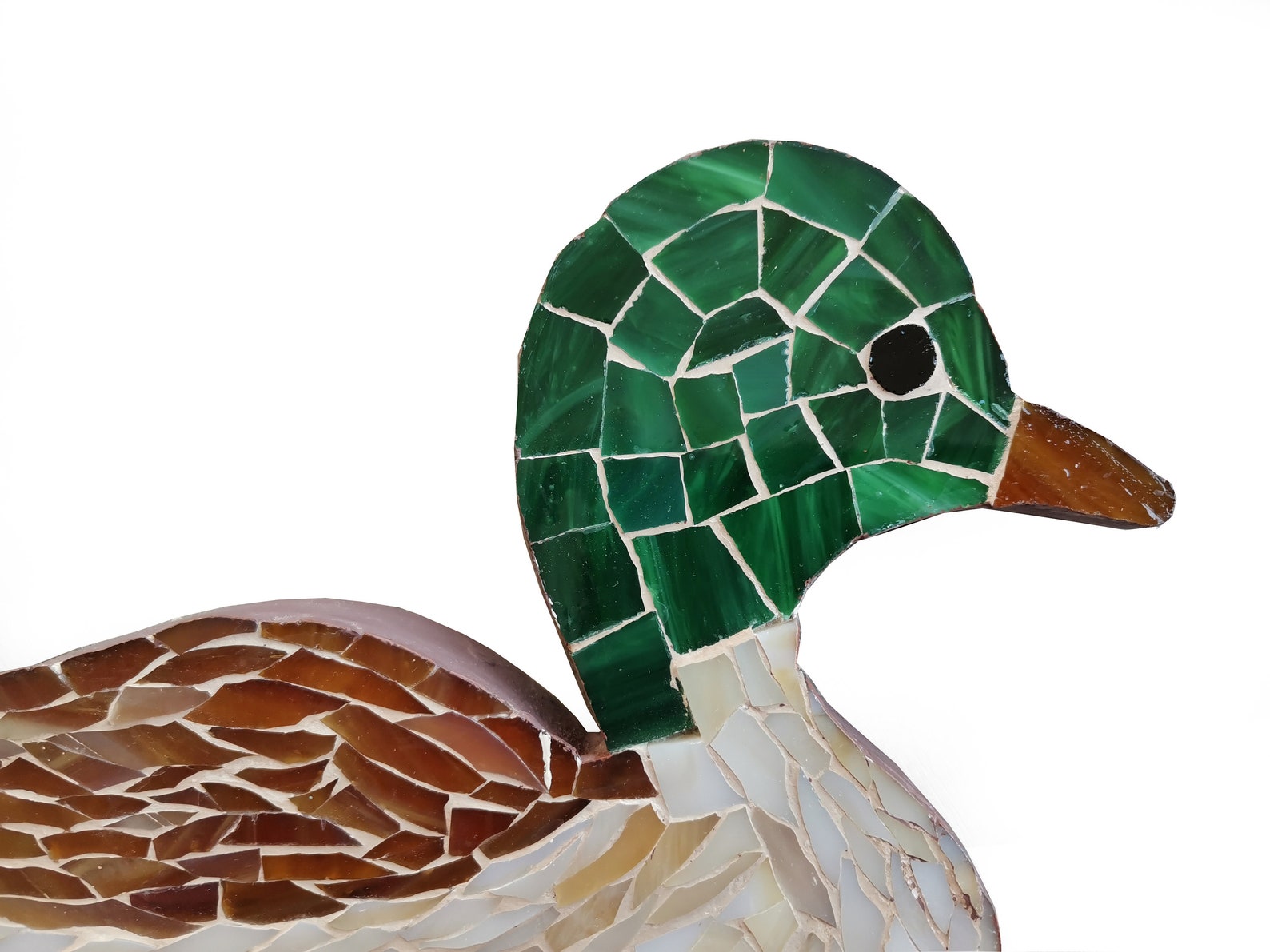 Handmade mosaic duck shaped wall decor | Etsy