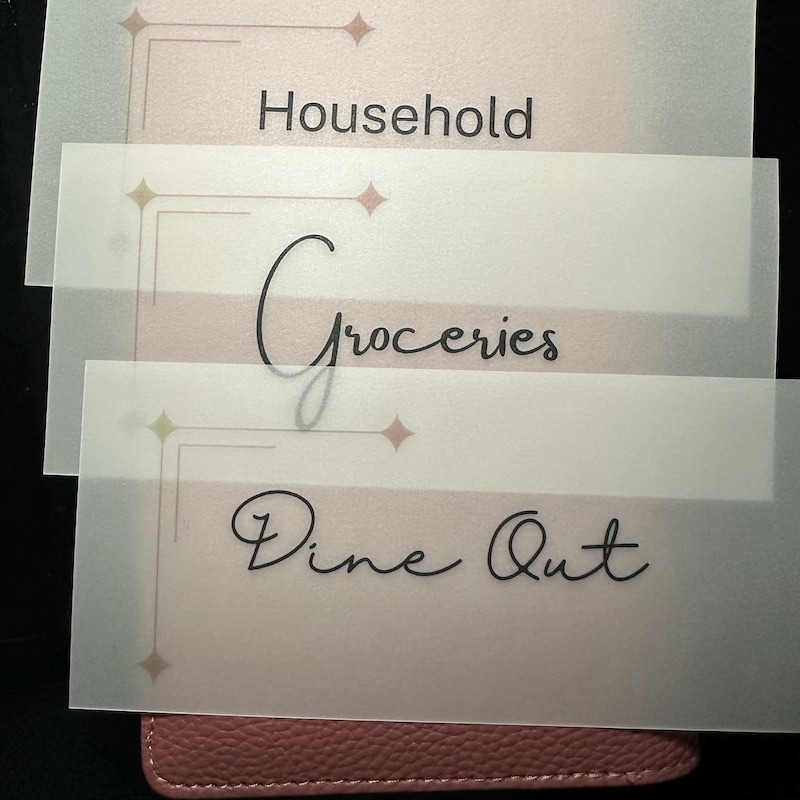 Cash Envelope Dividers - Etsy