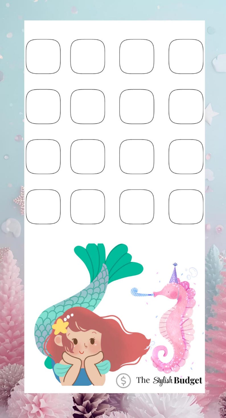 Mermaid Savings Challenge: Ocean Budget Tracker (digital Download) - Etsy