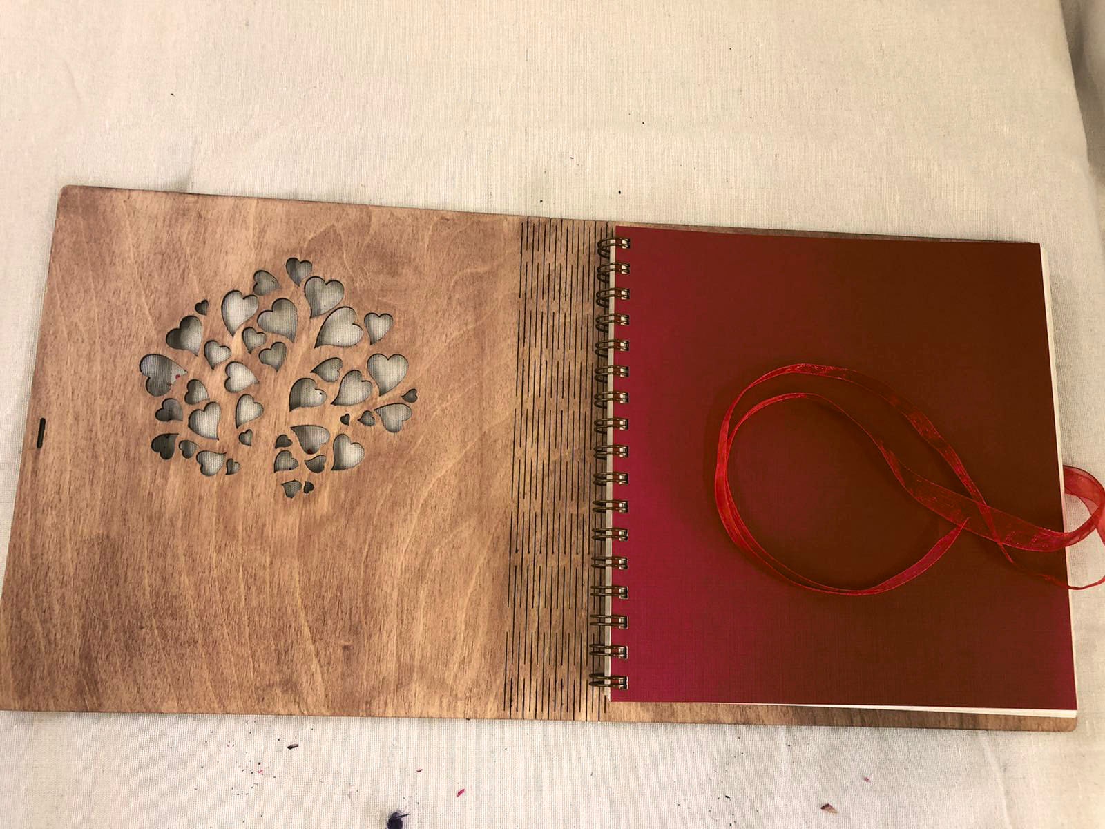 Wood Photo Album Wooden Memory Book Personalized - Etsy