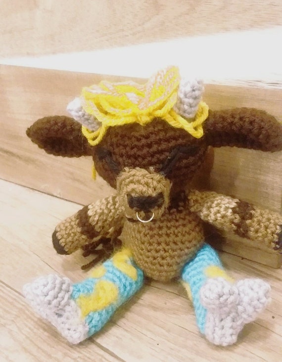 Toys Fursona Doll Chibi Furry Custom Fursona Plushy Custom Crochet Toys ...