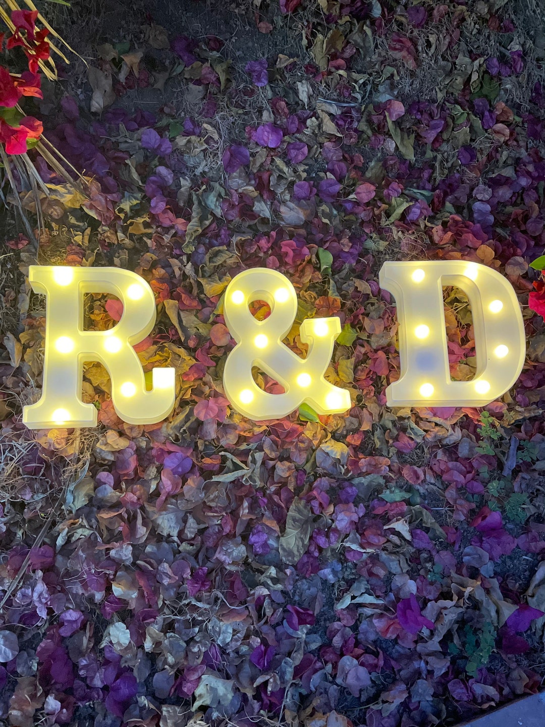 Name Initial Light up Marquee Letters - Etsy