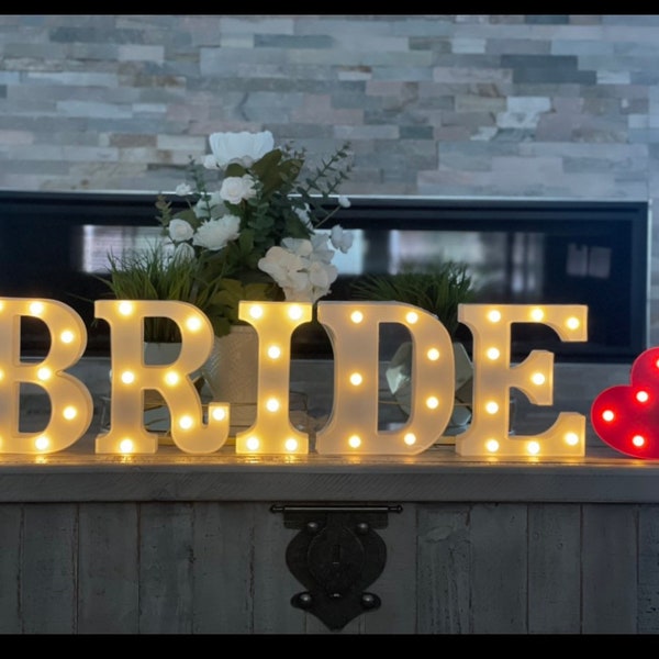 Letter Lights - Etsy