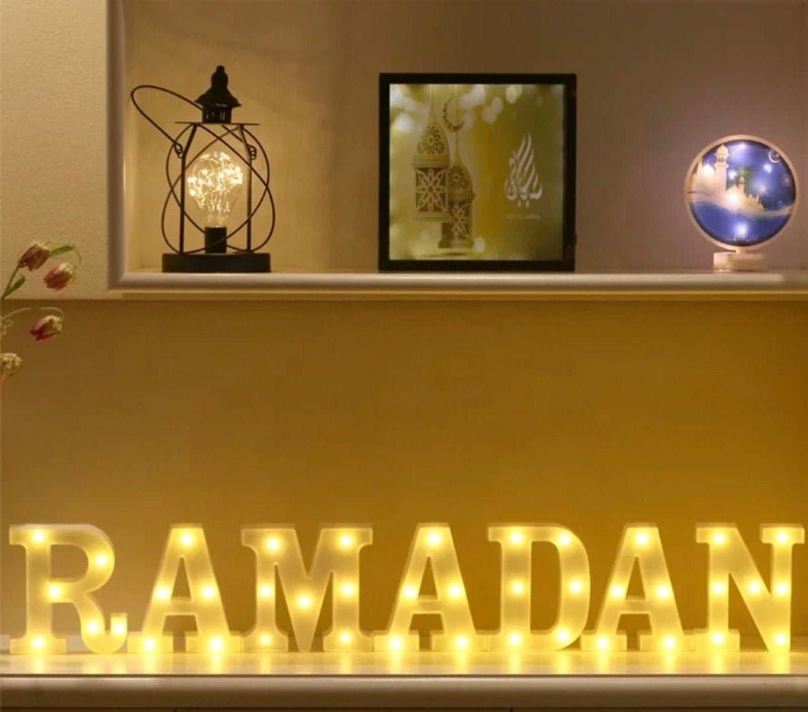 Ramadan LED Decor Letters - Etsy