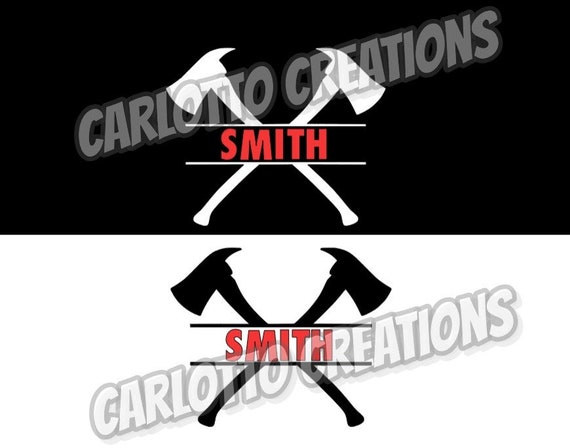 Personalized Fire Axe Decal Firefighter Fireman Badge - Etsy