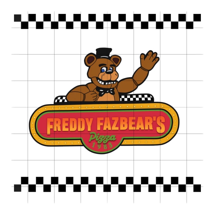 Five Nights at Freddy's Pizza Box Design – Two Styles PNG Stickers ...