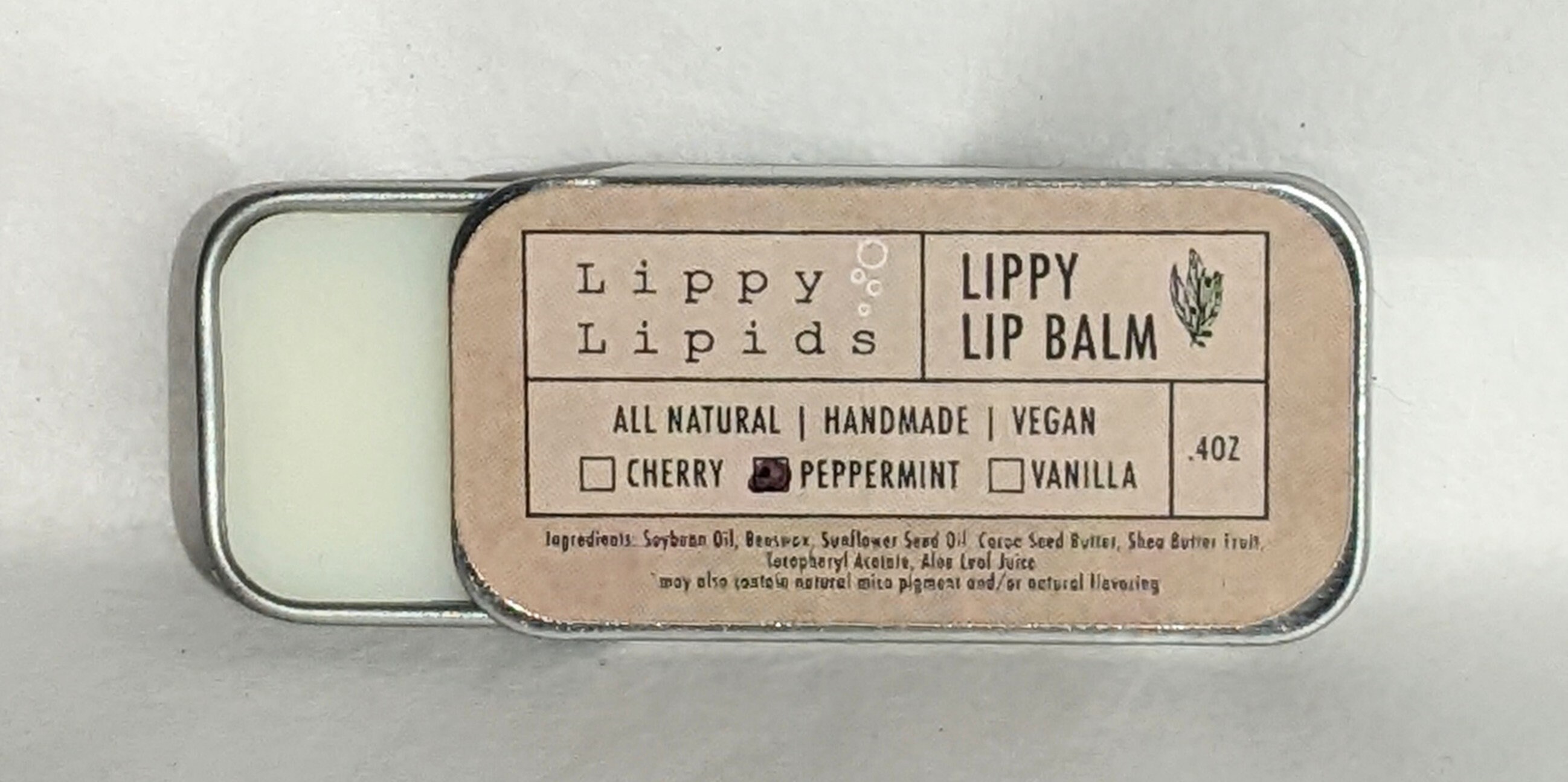 All Natural Lip Balms in Tin Container cherry Blue - Etsy