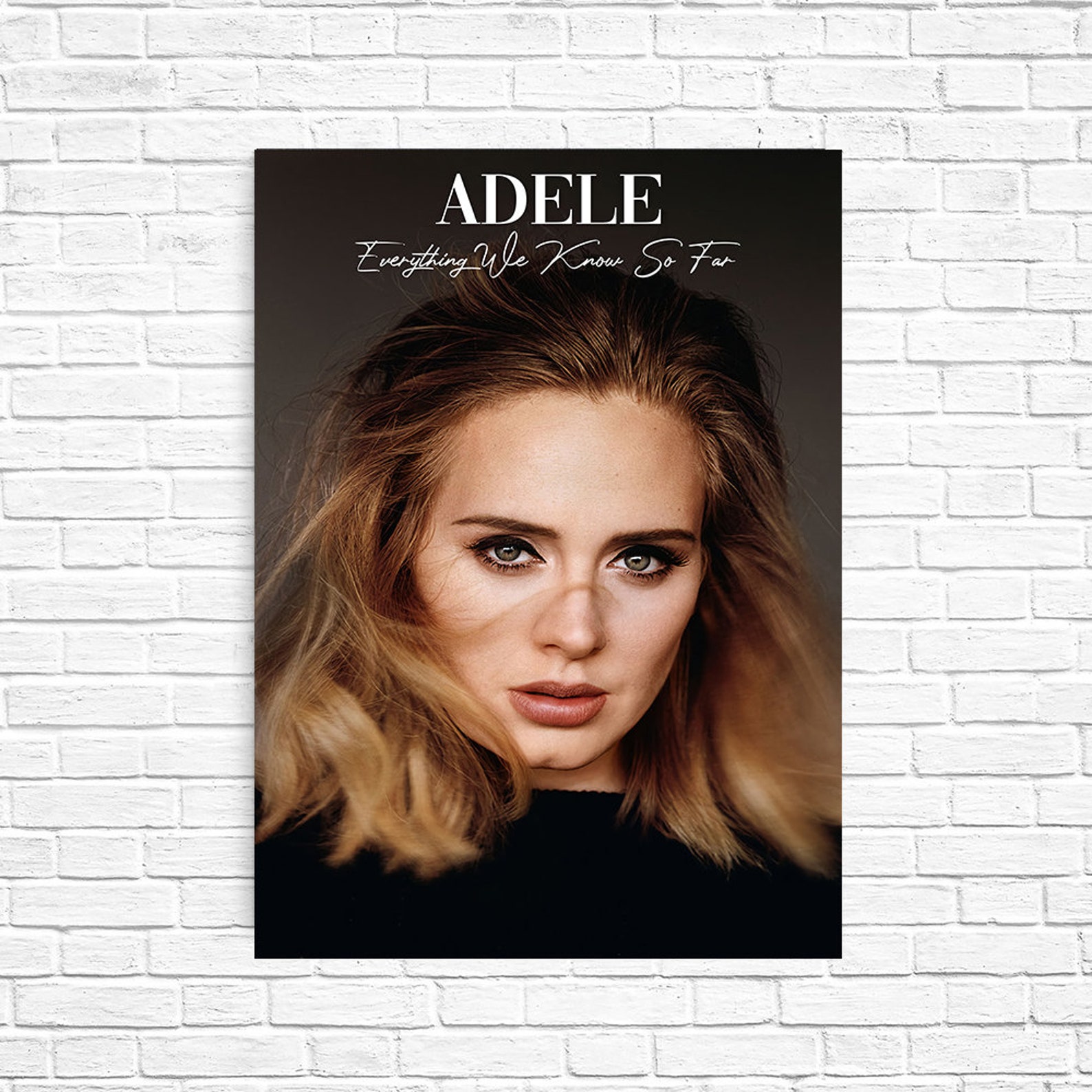 Adele Poster Adele Fan Gift Poster - Etsy