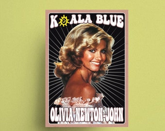 Koala Blue Poster - Etsy