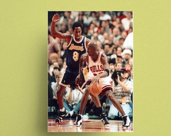 Kobe Bryant Michael Jordan - Etsy
