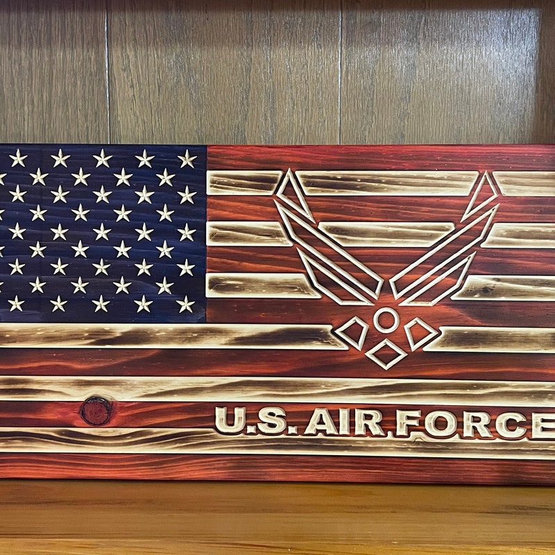 Rustic Air Force Flag - Etsy