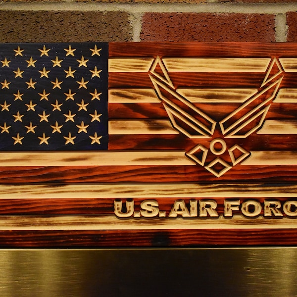 Rustic Air Force Flag - Etsy