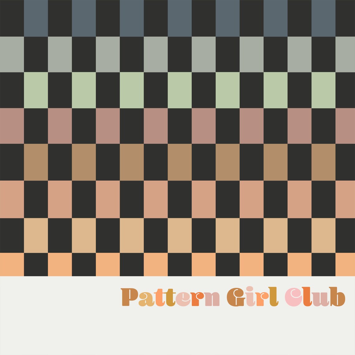 Rainbow Checkerboard Kids Seamless Repeat Pattern Boho Neutral - Etsy