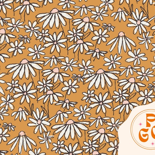 Vintage 70s Floral Retro Colors Seamless Repeat Pattern Boho - Etsy