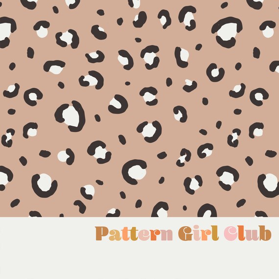 Leopard Print Animal Print Cheetah Boho Muted Seamless Repeat | Etsy