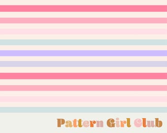 Rainbow Retro Mermaid Shell Seamless Repeat Pattern Boho | Etsy