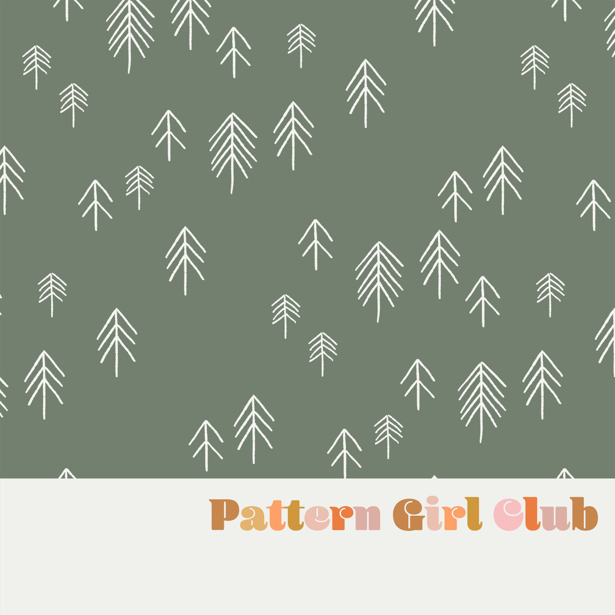 Pine Tree Sage Green Christmas Holiday Seamless Repeat Pattern - Etsy UK