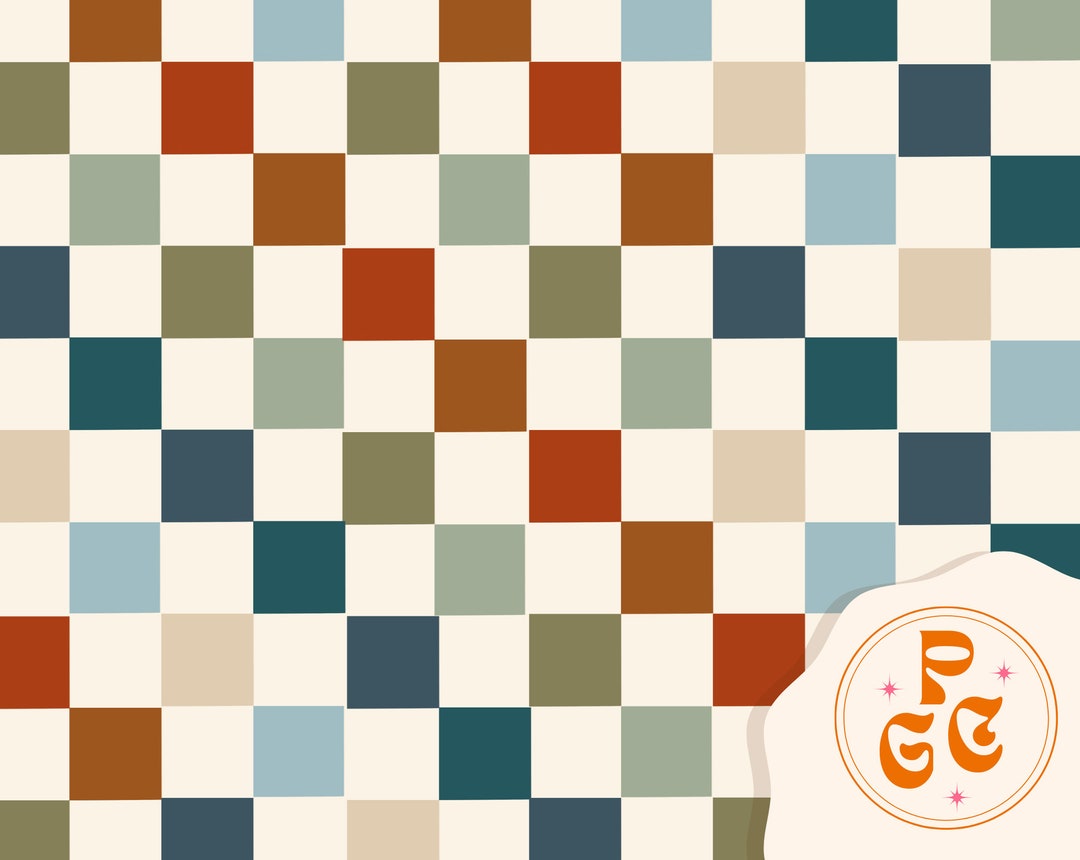 Checkerboard Coordinate for Vintage Cars Boys Seamless Repeat Pattern ...